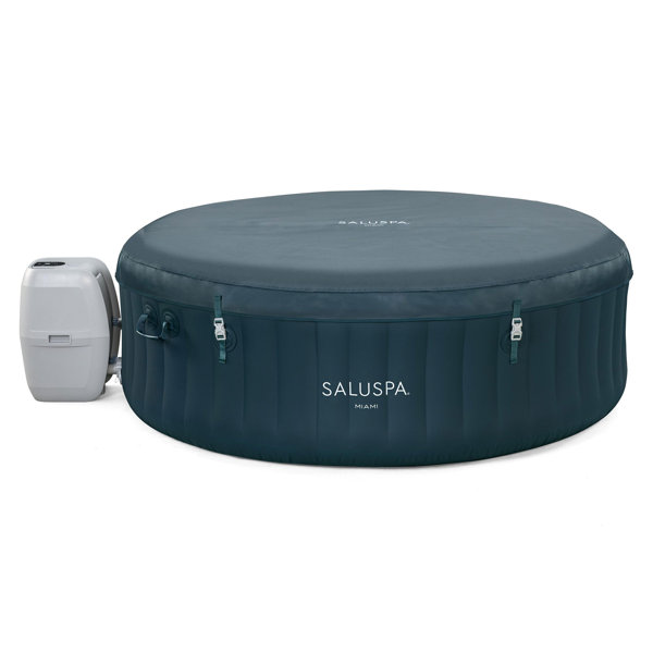 Bestway SaluSpa Miami AirJet 4-6 Person Inflatable Hot Tub w/ EnergySense Cover | Wayfair